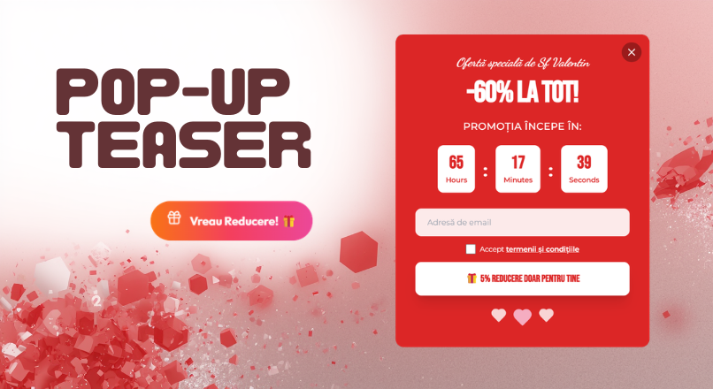 Pop-up Teaser: Cum câștigi abonați la newsletter și clienți fără să le ...